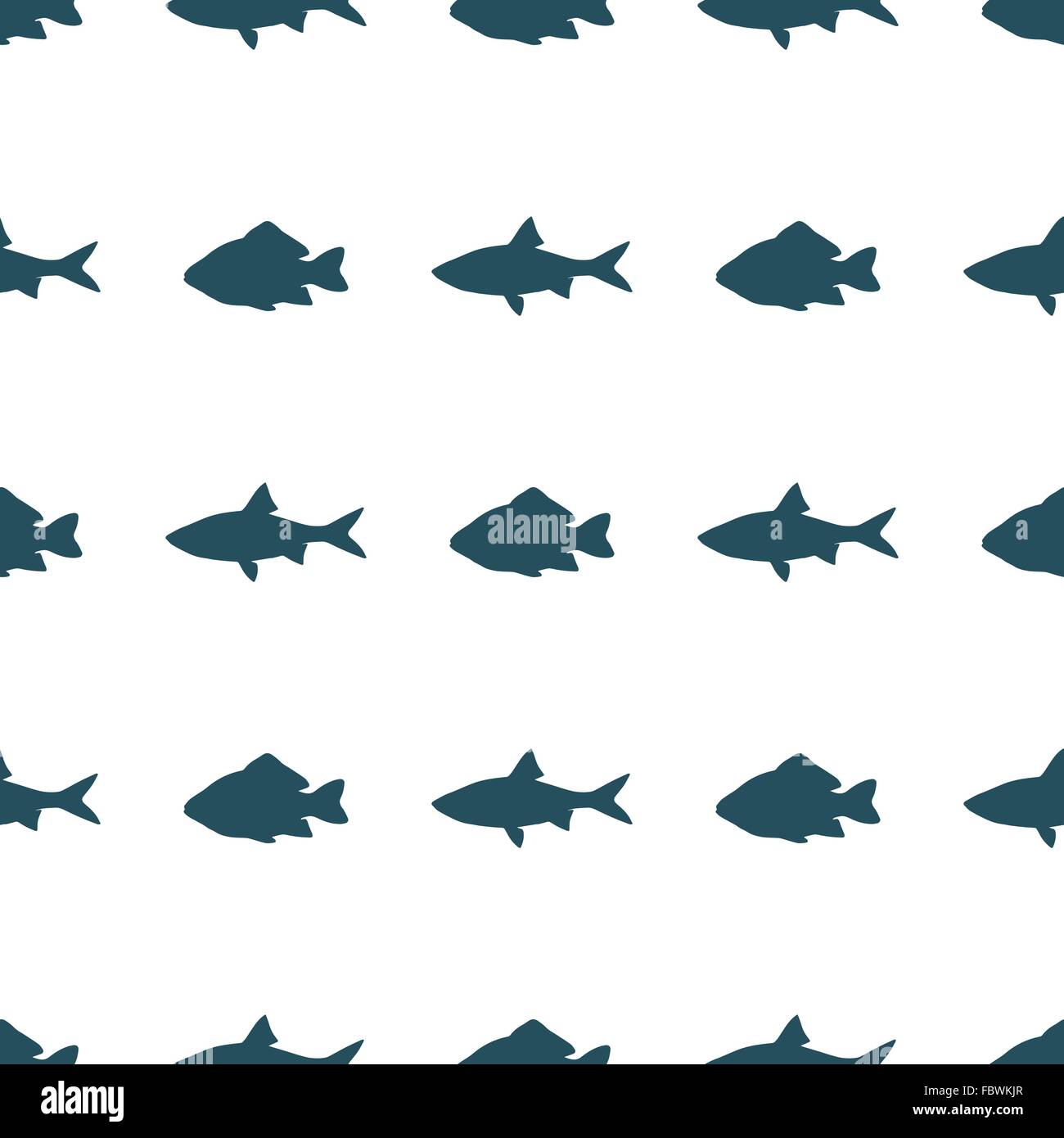 Seamless pattern of fish Stock Vector Image & Art - Alamy
