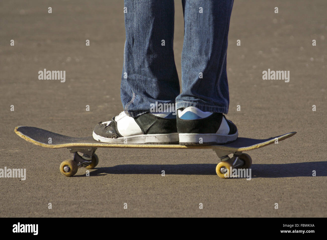 Skateboard feet person training hi-res stock photography and images - Alamy
