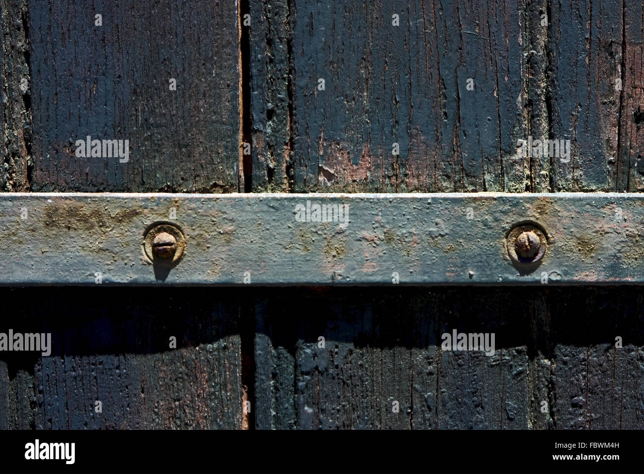 old iron metal lock and wood Stock Photo - Alamy
