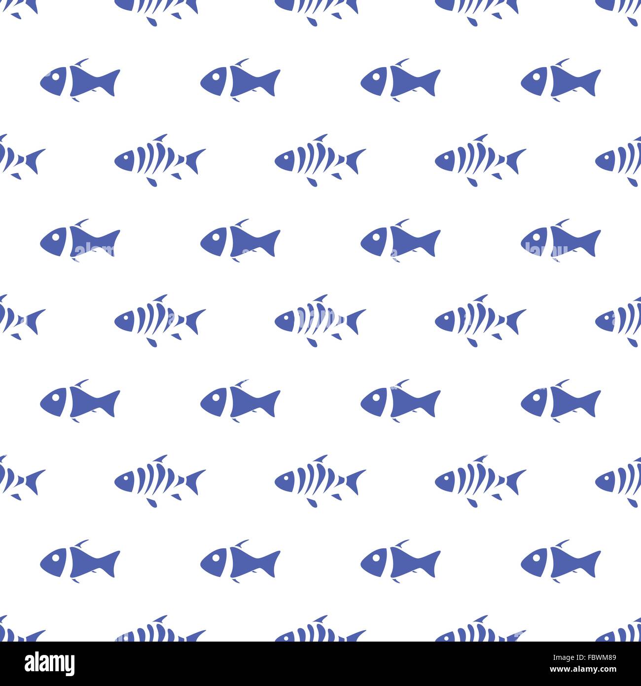 Seamless pattern of fish Stock Vector Image & Art - Alamy