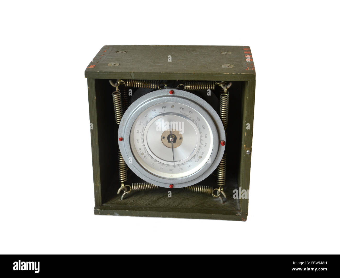 Barometer on a white background Stock Photo - Alamy