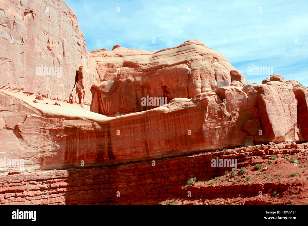 Entrada Sandstone carved for millions of years of weathering result in ...