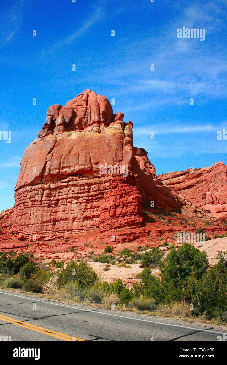 Entrada Sandstone carved for millions of years of weathering result in ...
