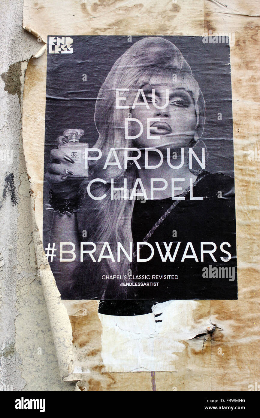 Street art by Endless on a wall in east London Stock Photo - Alamy