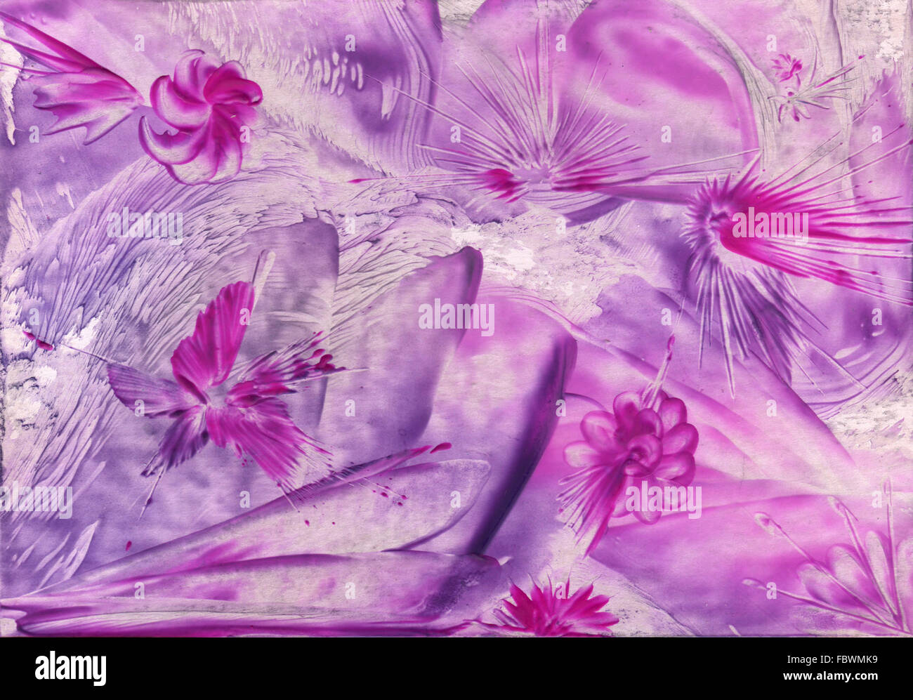 watercolor lilac pattern as background Stock Photo - Alamy
