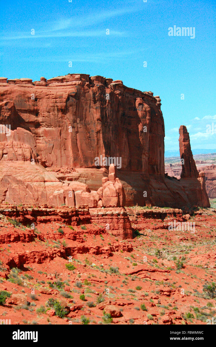 Entrada Sandstone carved for millions of years of weathering result in ...