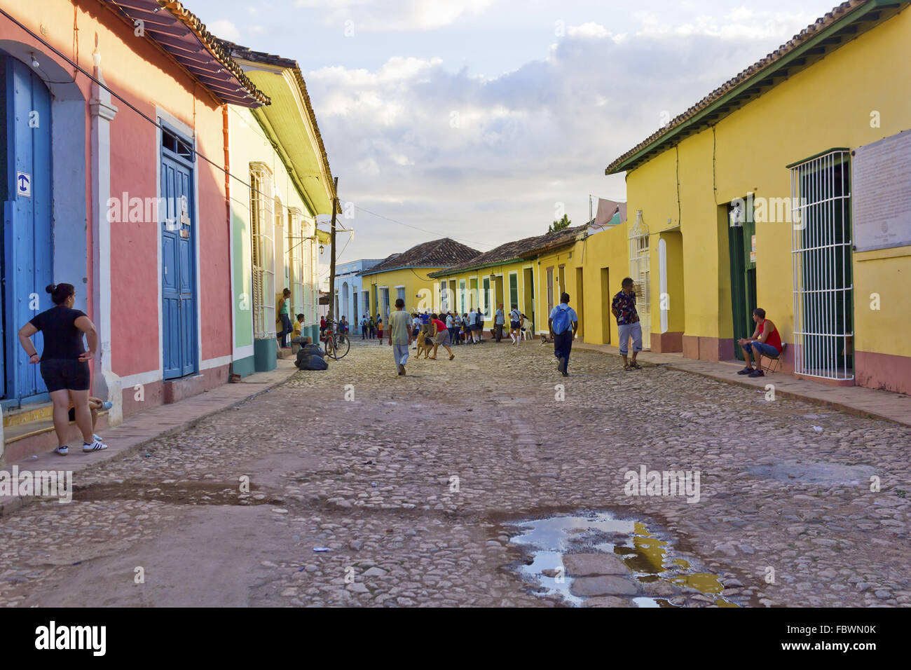 Street of Trinidad Stock Photo - Alamy