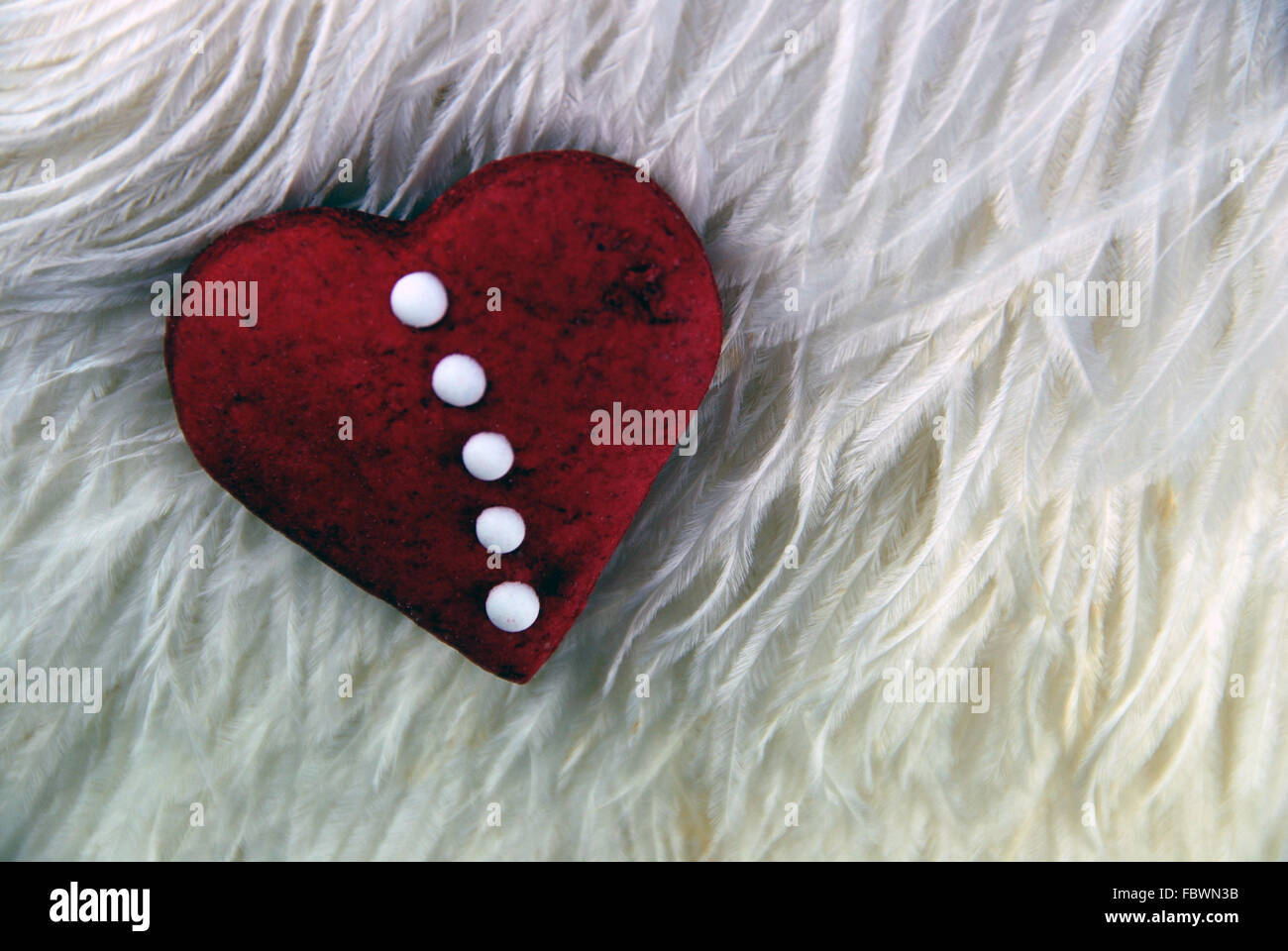 Cuddling the heart Stock Photo - Alamy