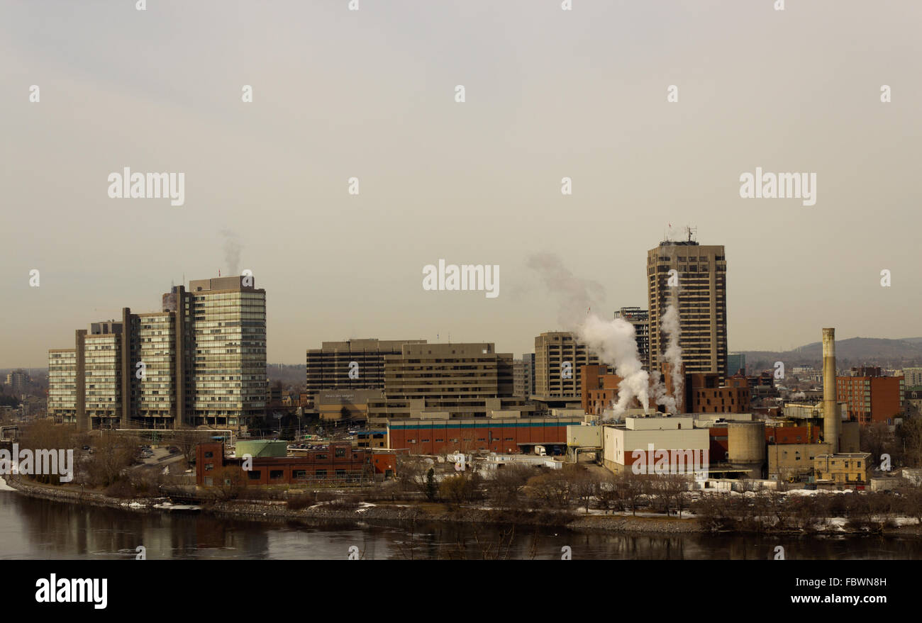 Skyline of Gatineau (Hull), Canada Stock Photo - Alamy