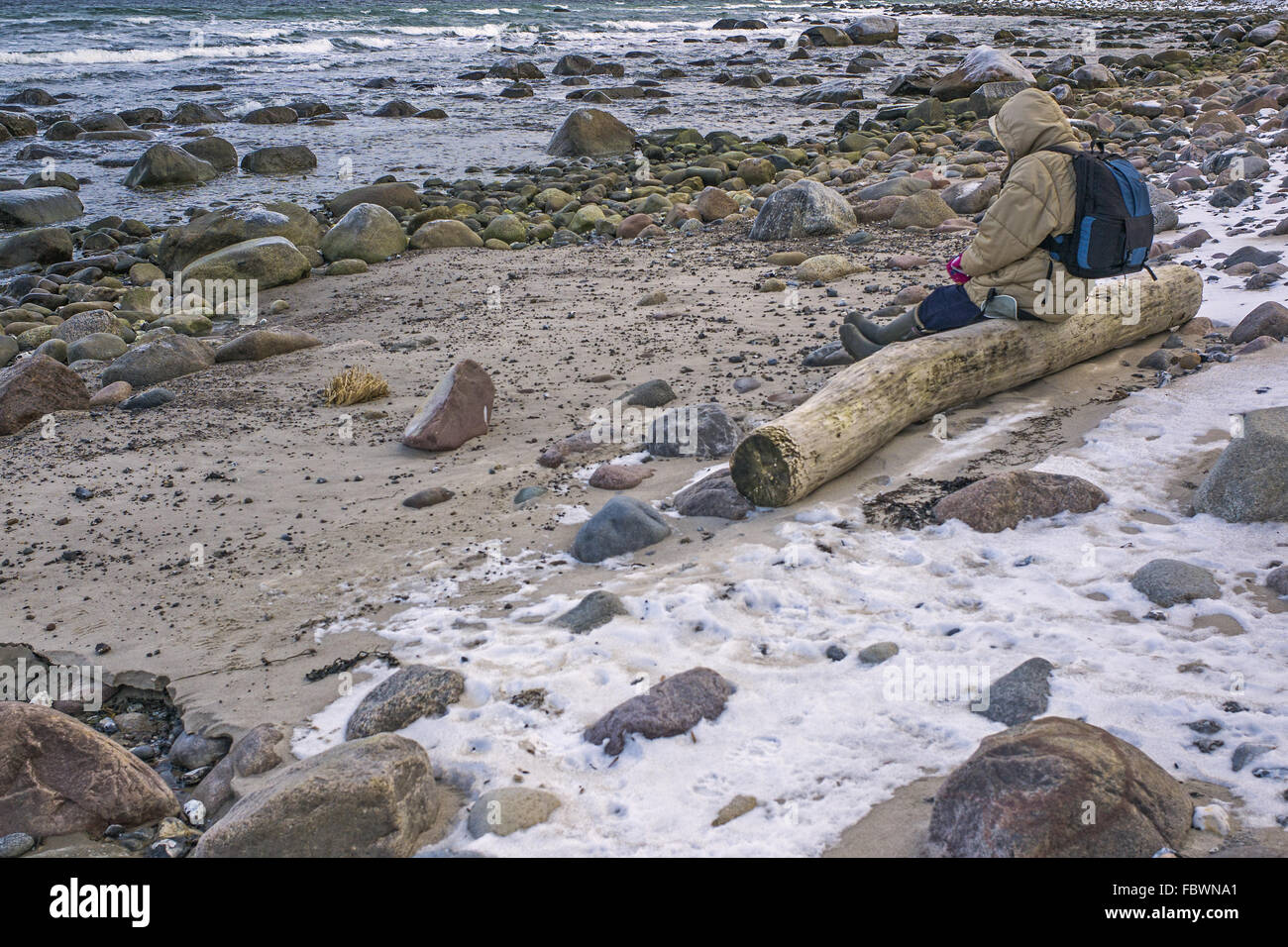 Log in the beach hi-res stock photography and images - Alamy