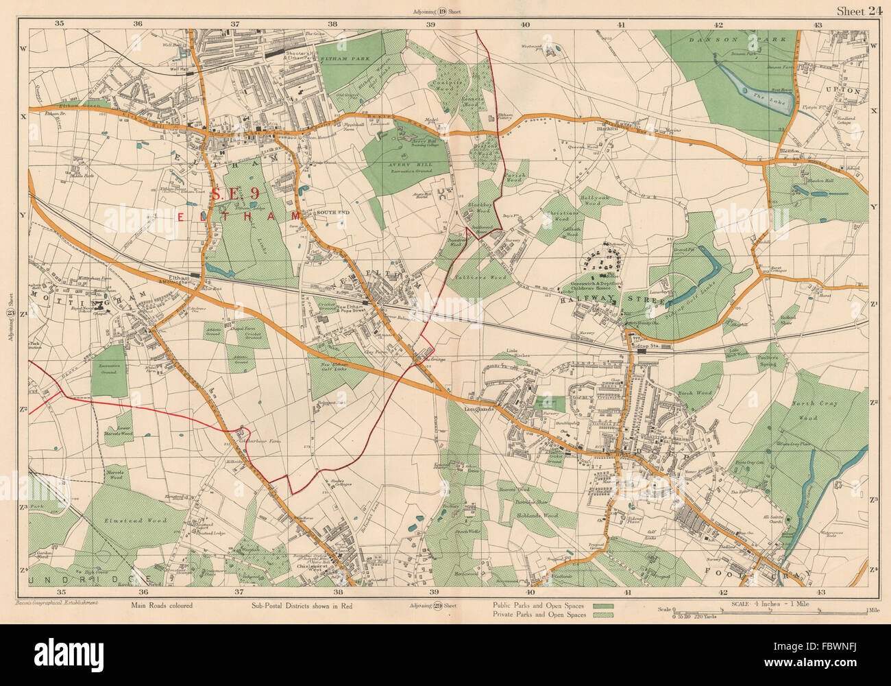 Bexley map hi-res stock photography and images - Alamy