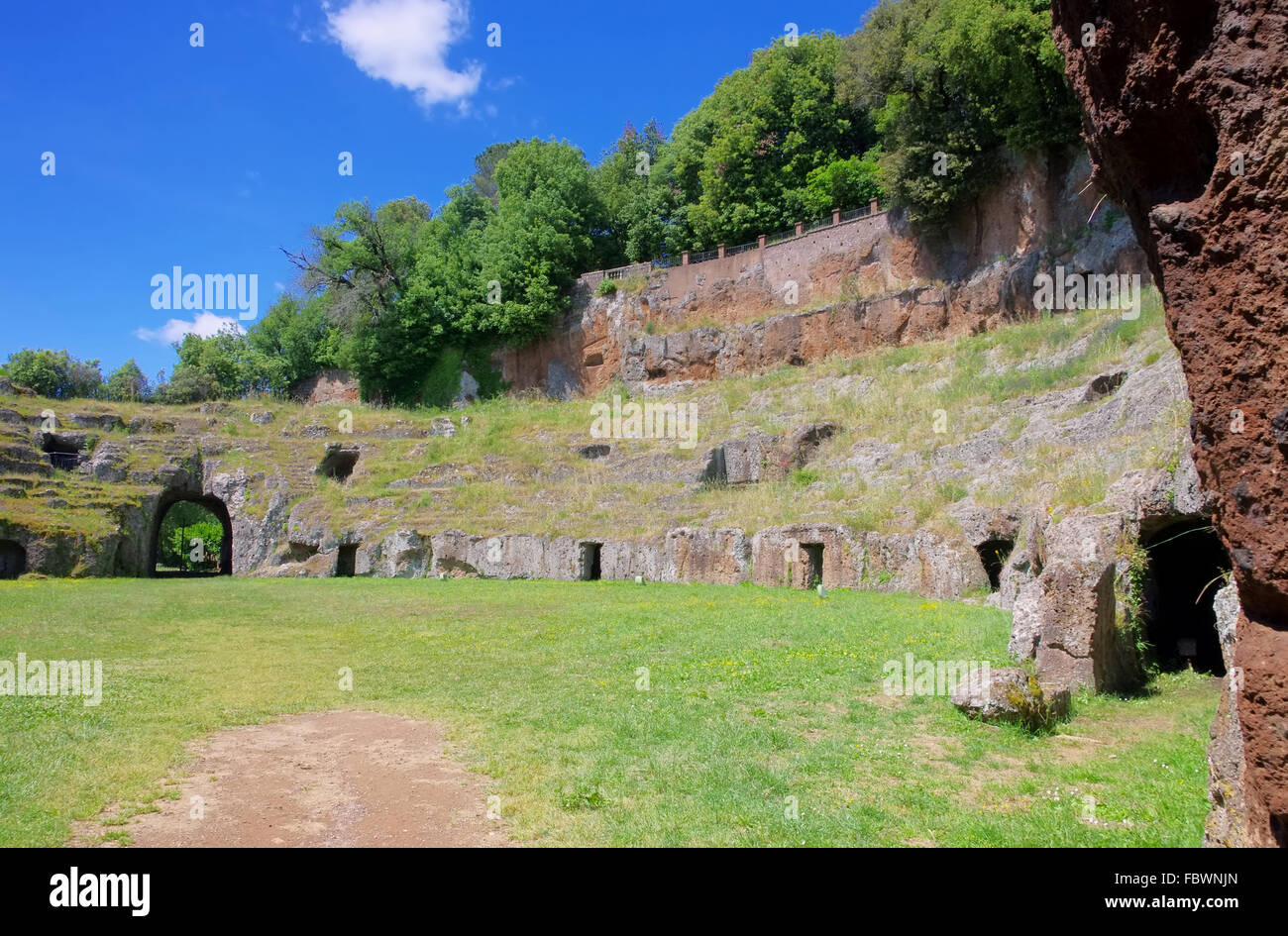 Sutri Amphitheater - Sutri amphitheatre 03 Stock Photo - Alamy