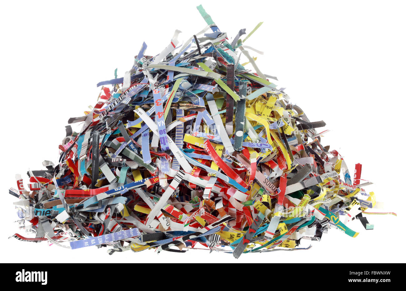 Paper Scraps Cutout Stock Photo - Alamy