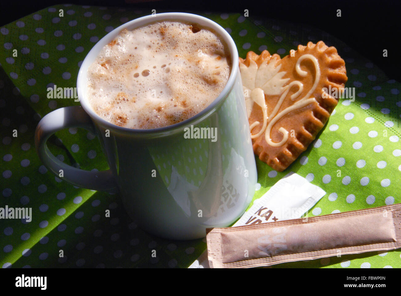 Coffee with milk Stock Photo - Alamy
