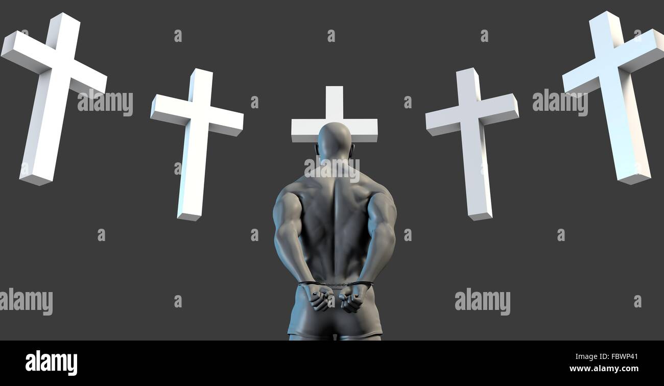 Religious Counseling of Religion in Prison Reform Stock Photo - Alamy