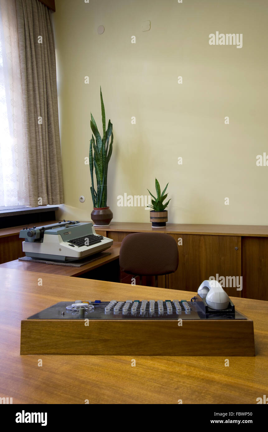office of erich mielke in the stasi museum Stock Photo - Alamy