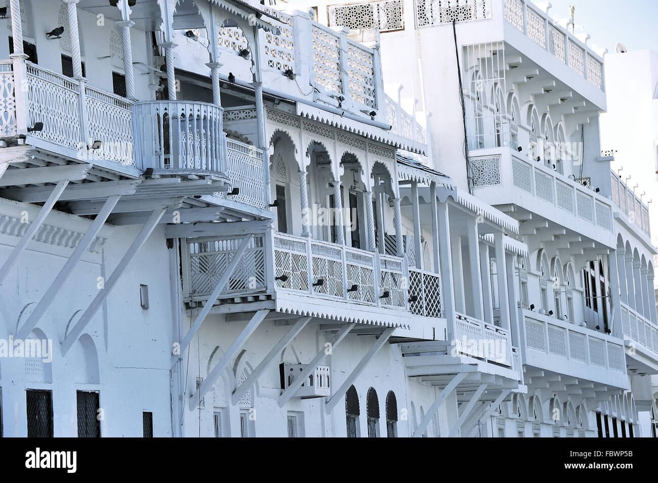 Old Houses in Mutrah Stock Photo - Alamy