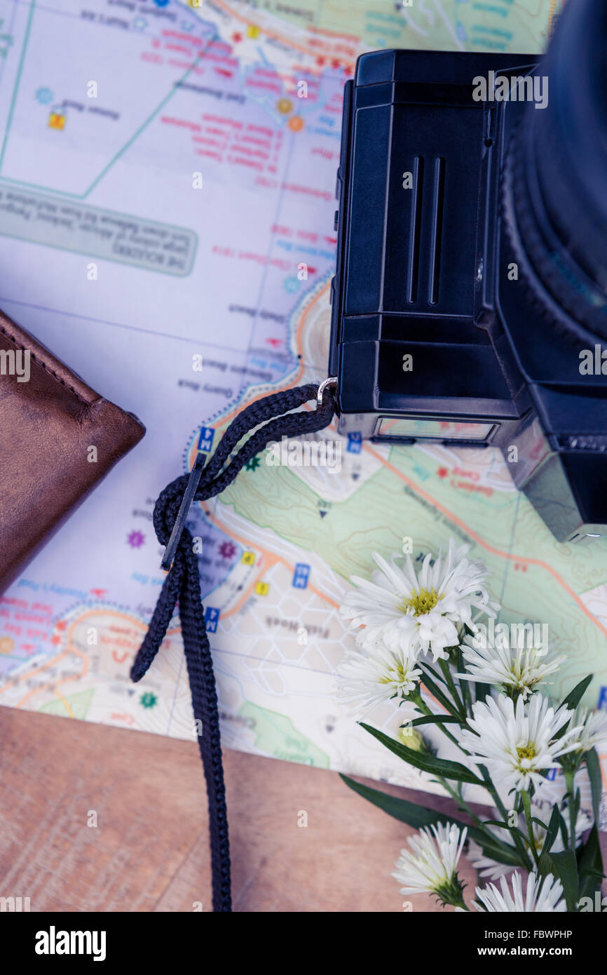 Map of flowers hi-res stock photography and images - Alamy