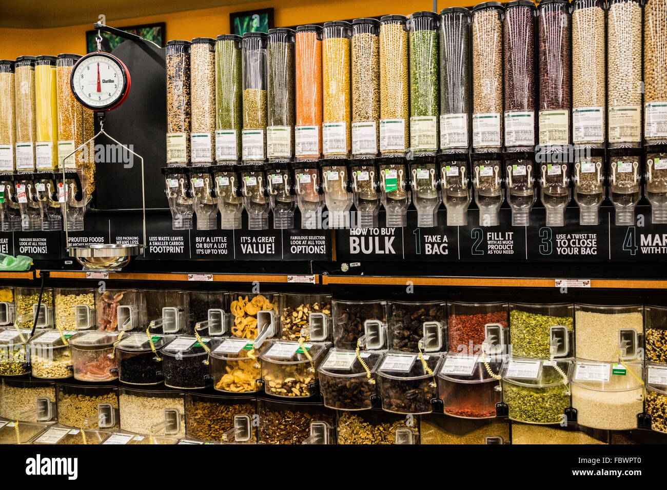 Bulk Foods and Weighing Scale Stock Photo - Alamy