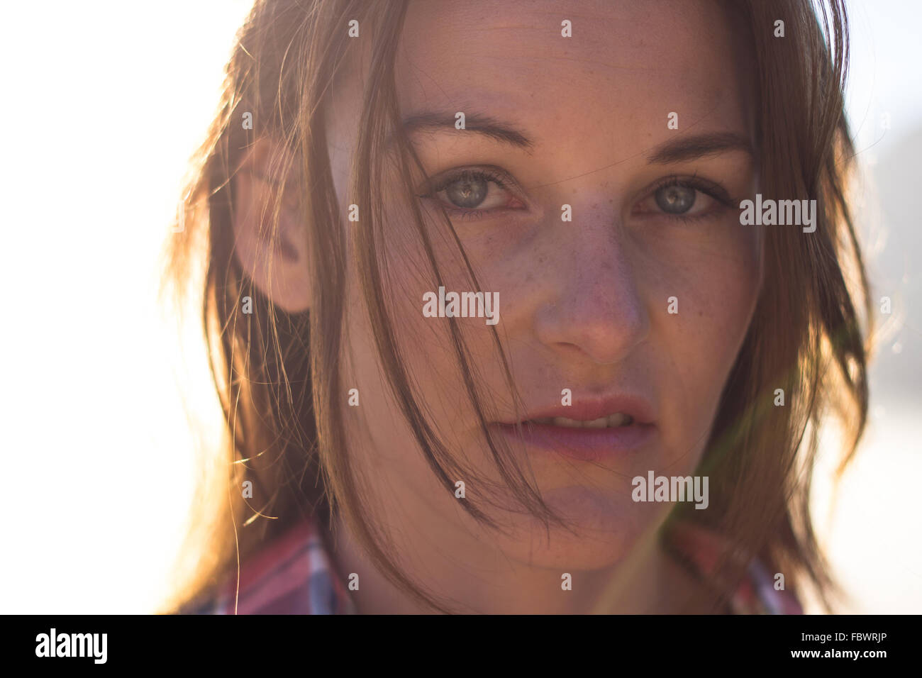 Female model face hi-res stock photography and images - Alamy