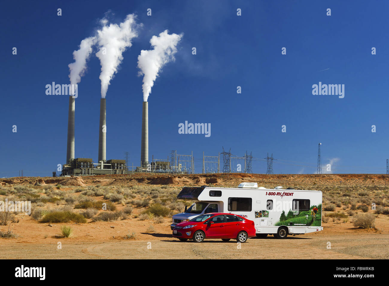 Power Plant at Page, Arizona Stock Photo - Alamy