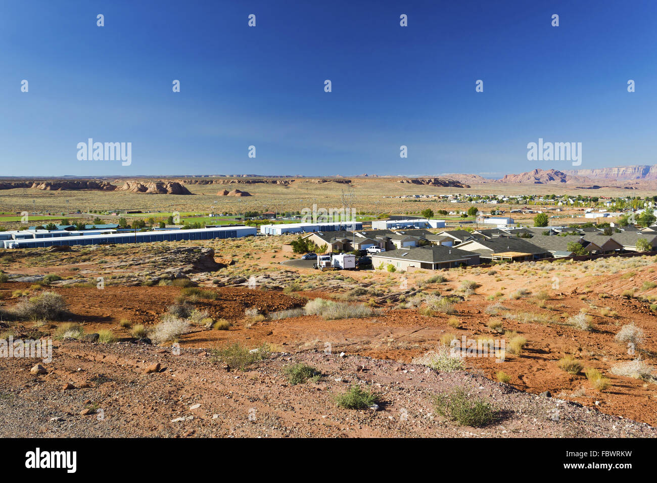 View of the plateau at Page, Arizona Stock Photo - Alamy