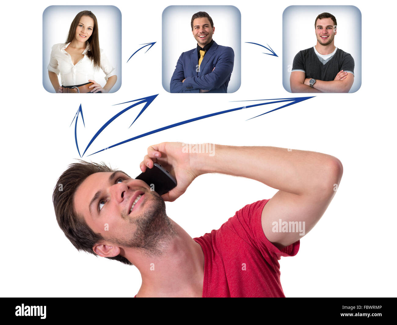 Networking contact hi-res stock photography and images - Alamy