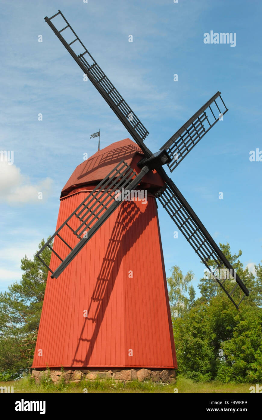 Old medieval windmill Stock Photo - Alamy
