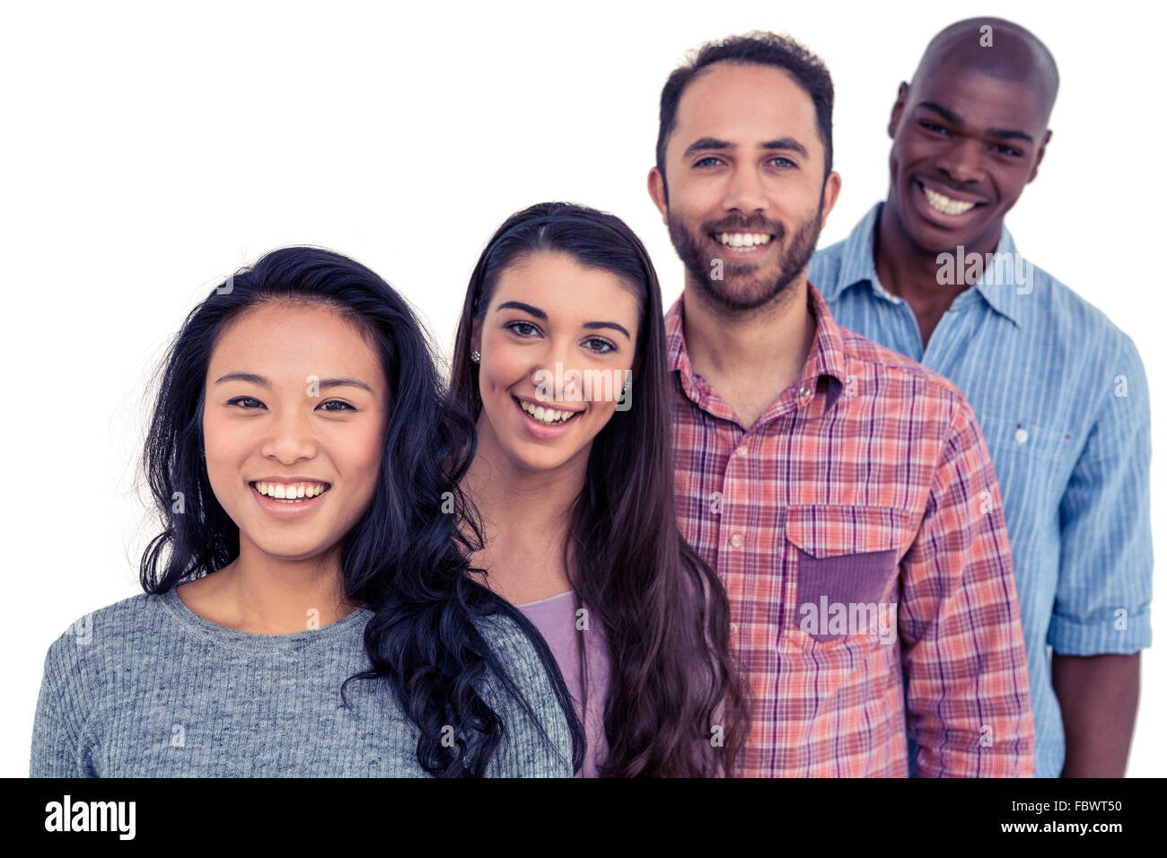Multi ethnic friends standing hi-res stock photography and images - Alamy