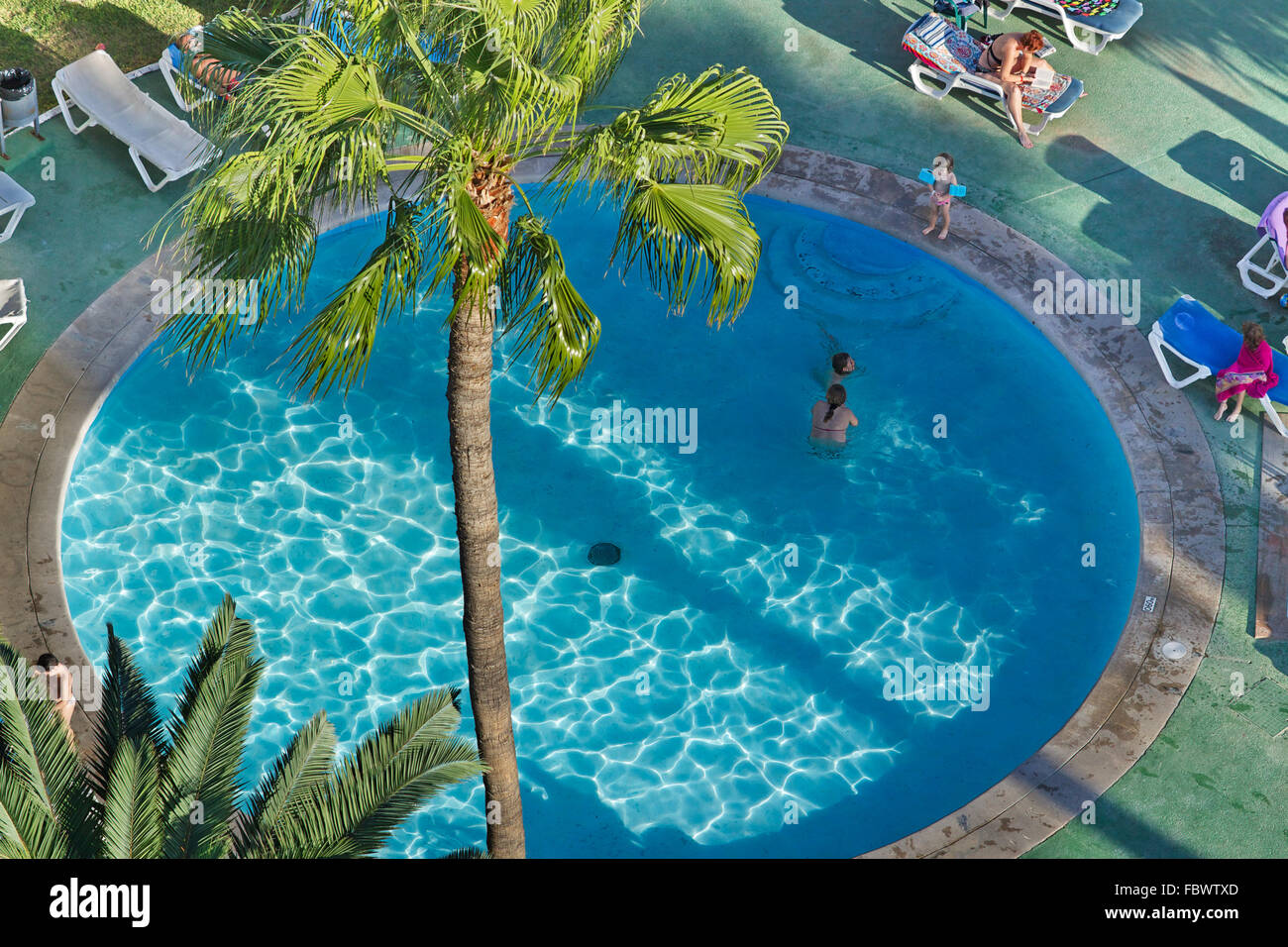 Swimming pool in hotel. Spain Stock Photo - Alamy