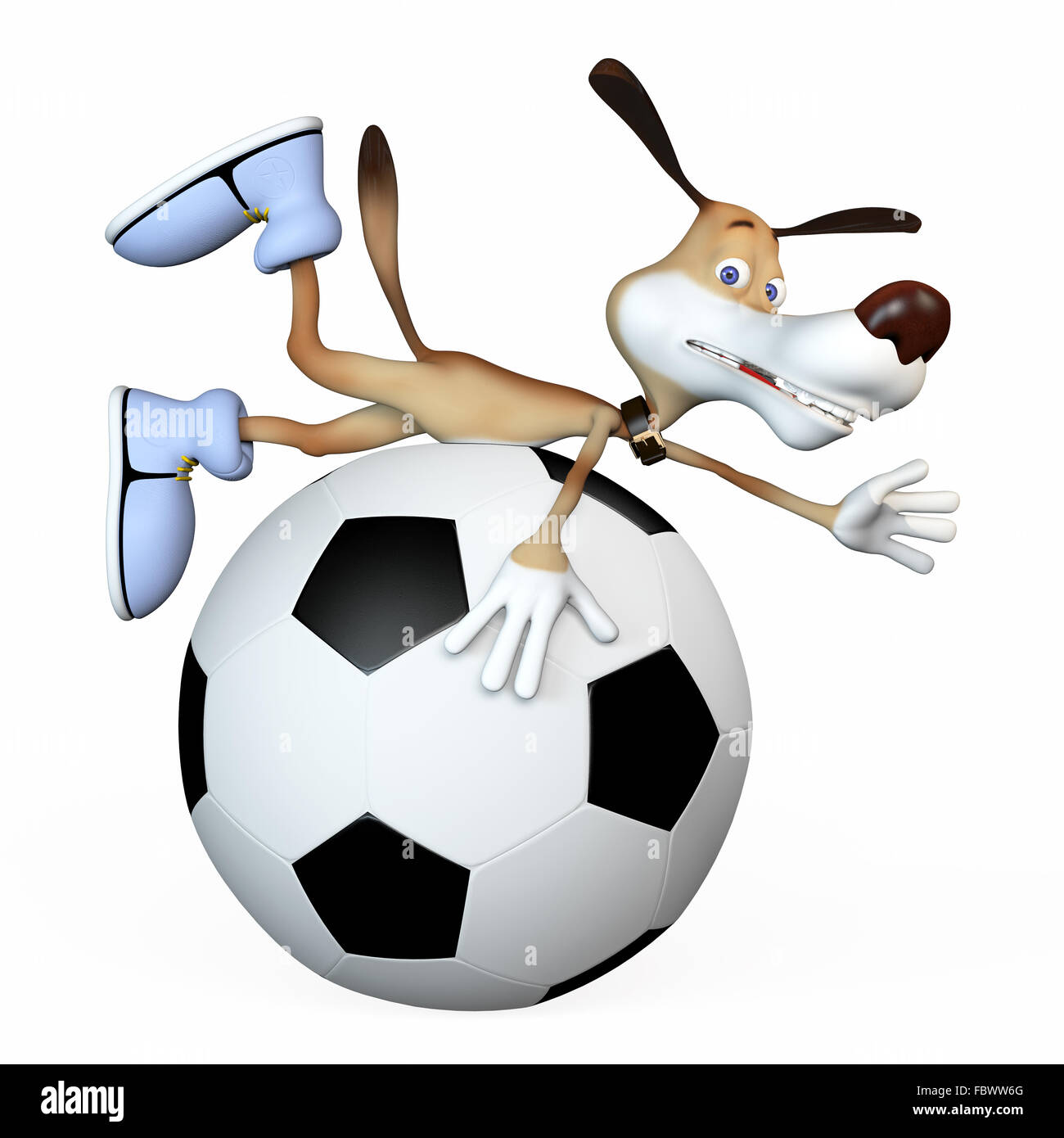 Dog football player Stock Photo - Alamy