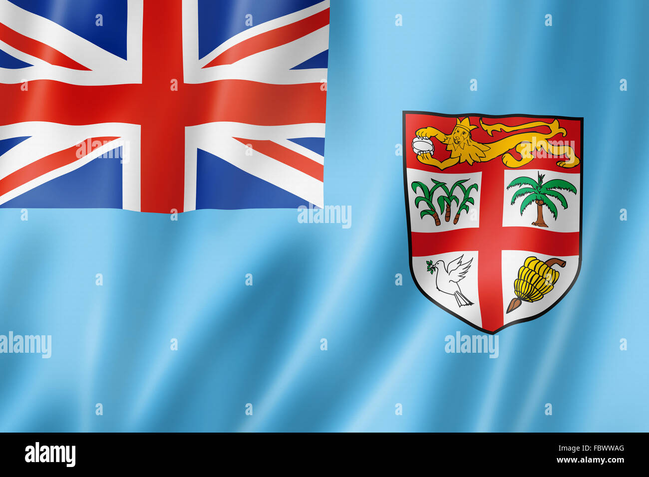 Fijian flag Stock Photo - Alamy