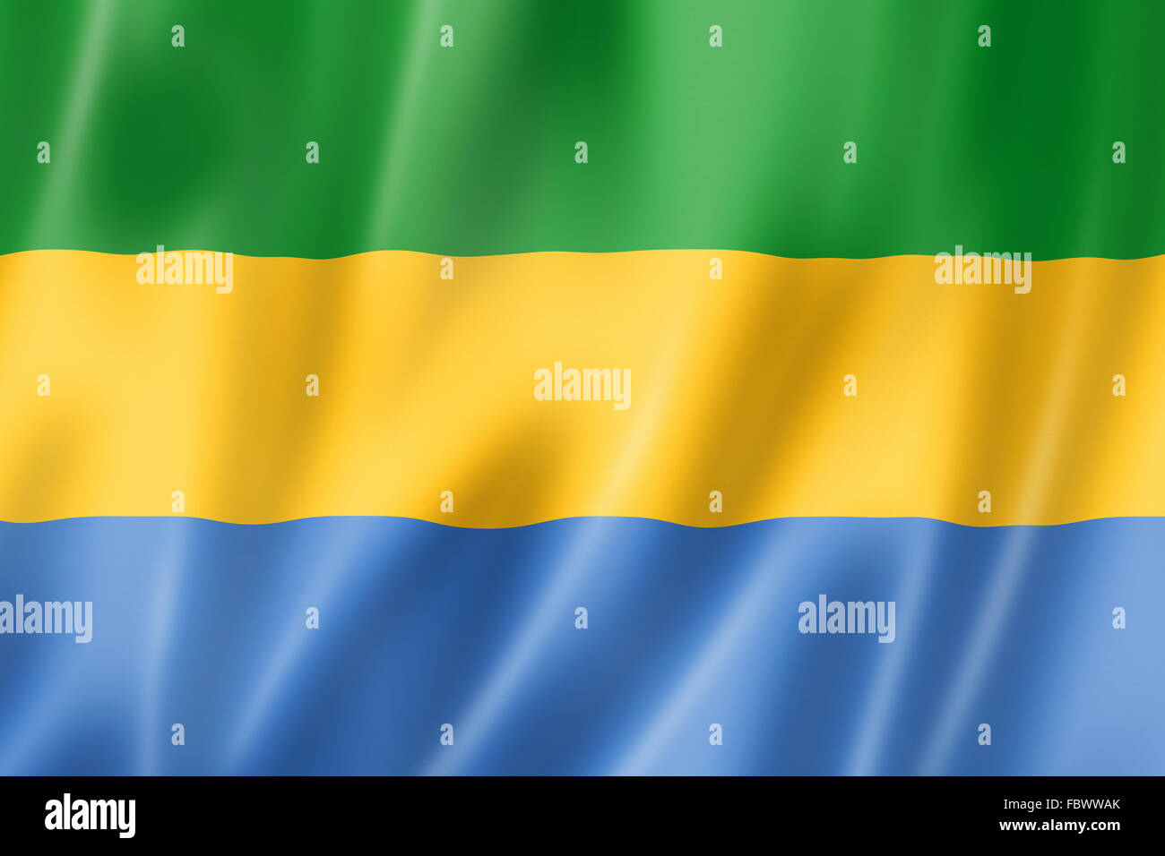 Gabonese flag hi-res stock photography and images - Alamy