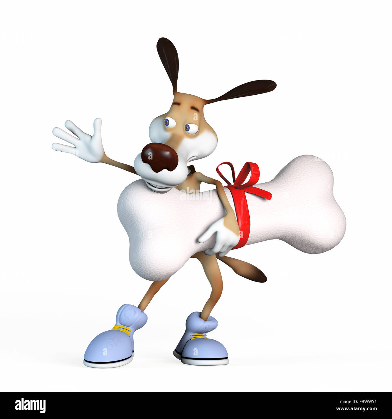 Dog with a stone Stock Photo - Alamy