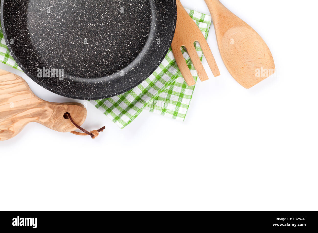 Kitchen utensils. Isolated on white background Stock Photo - Alamy