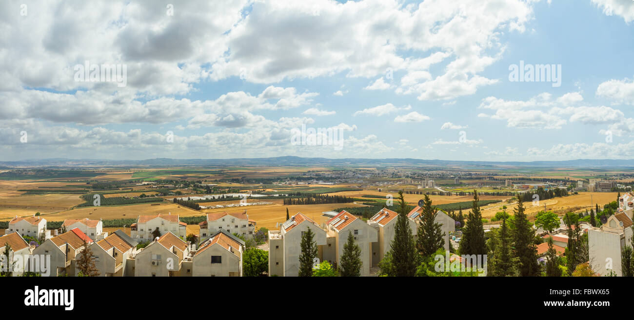 Panorama of Afula Stock Photo - Alamy