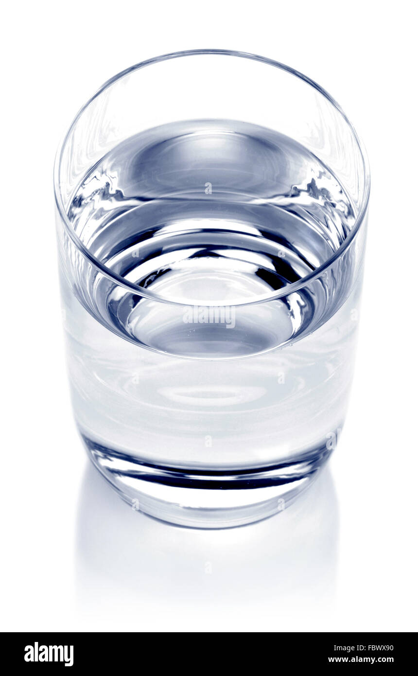 glass of water isolated on white Stock Photo - Alamy