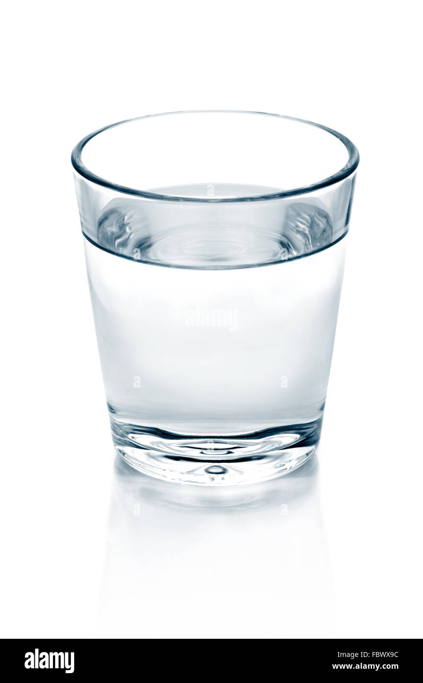 glass of water isolated on white Stock Photo - Alamy