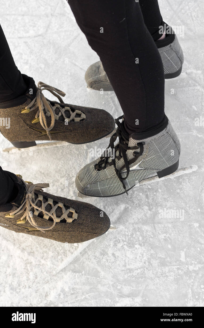 Ice skate boots hi-res stock photography and images - Alamy
