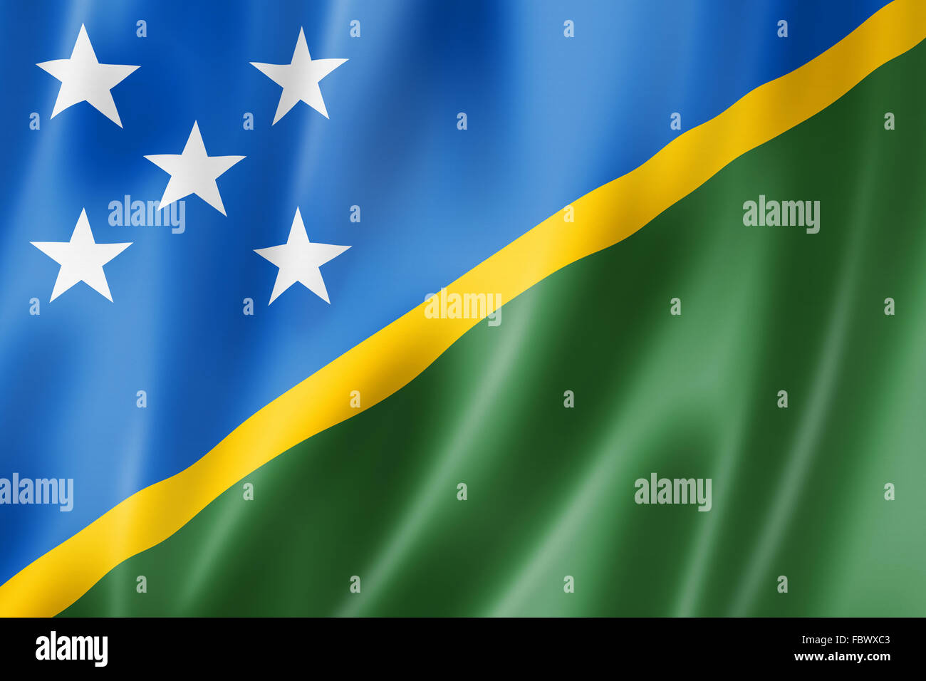 Solomon Islands flag Stock Photo - Alamy