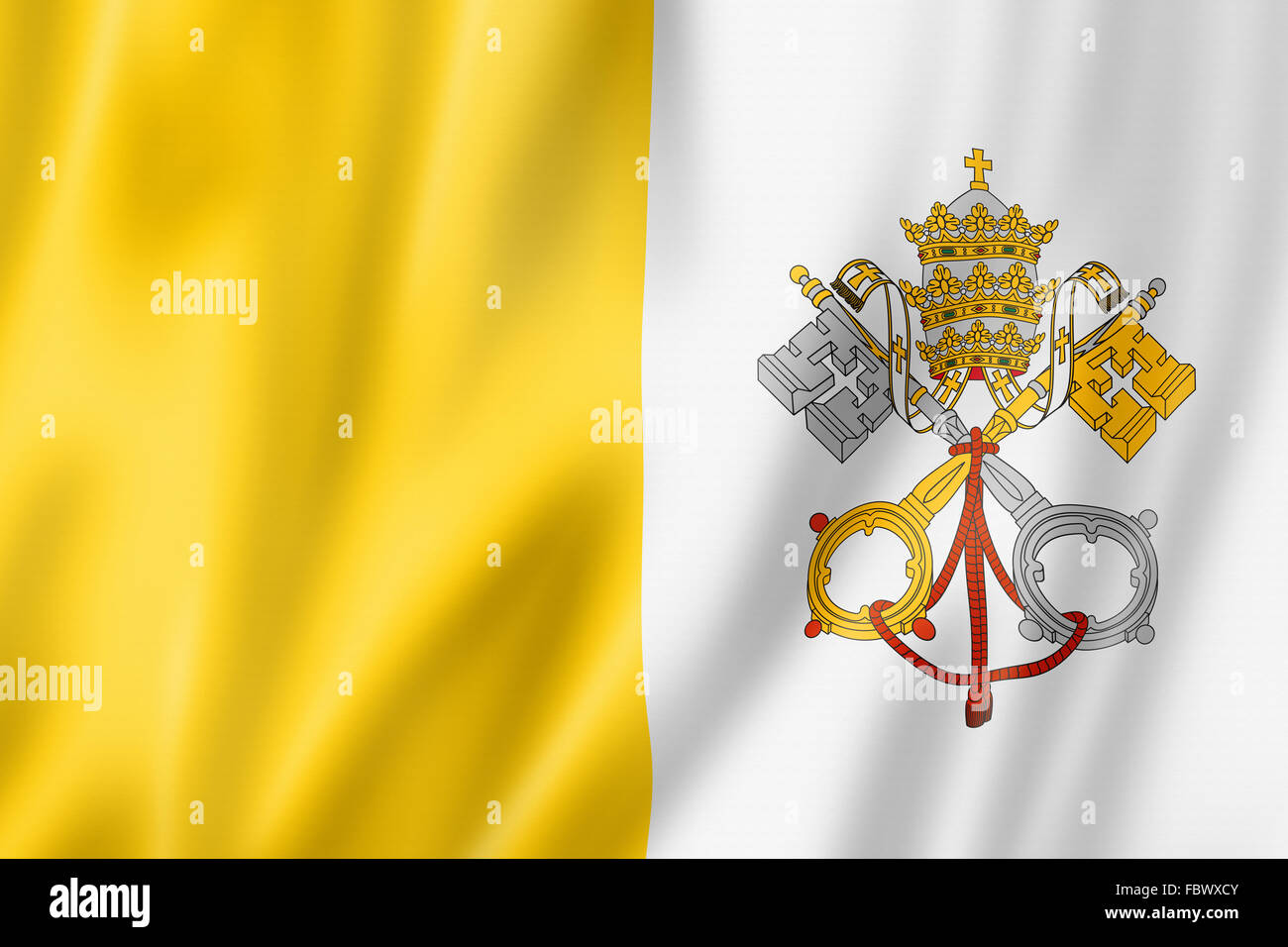 Vatican City flag Stock Photo - Alamy