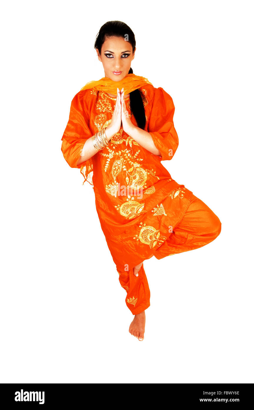 Indian girl standing Stock Photo - Alamy