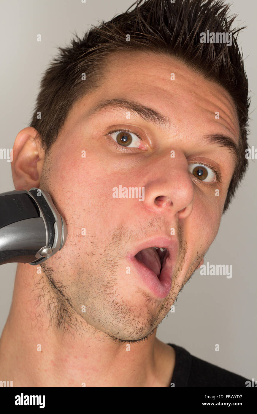 Man razor background hi-res stock photography and images - Alamy