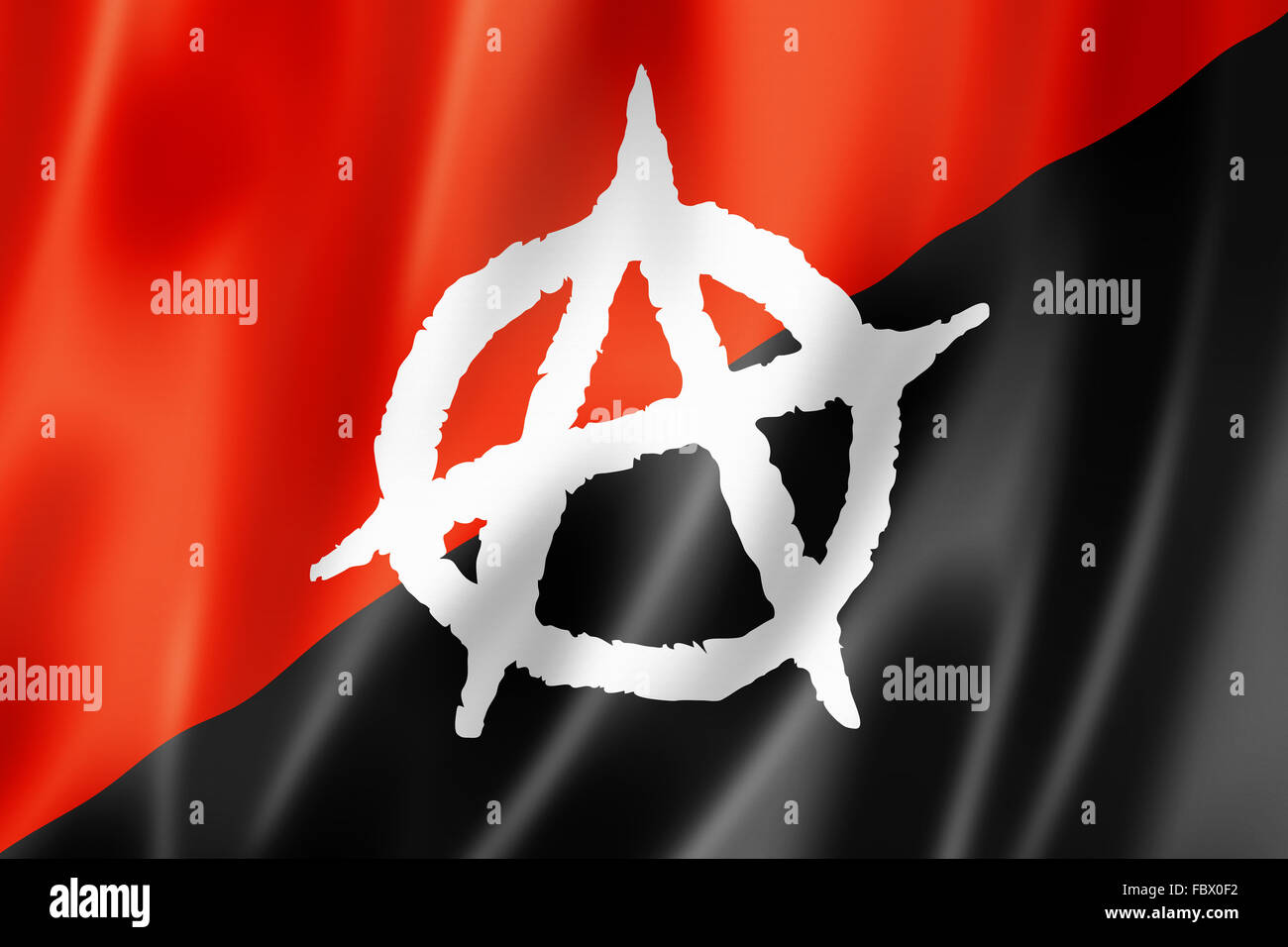 Anarchist symbol black flag hi-res stock photography and images - Alamy