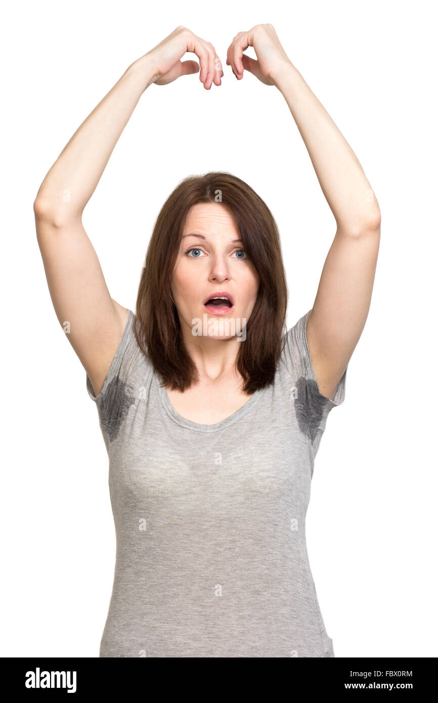 Woman sweating hi-res stock photography and images - Alamy