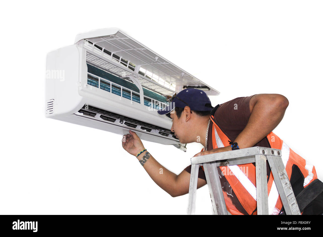 Air conditioning mechanic hi-res stock photography and images - Alamy