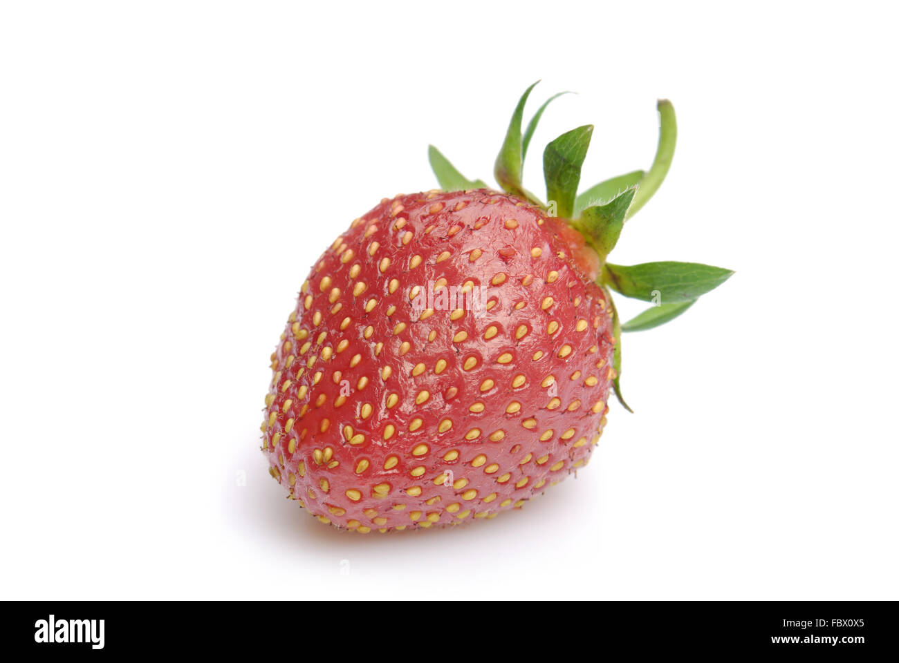 Single organic strawberry on hi-res stock photography and images - Alamy