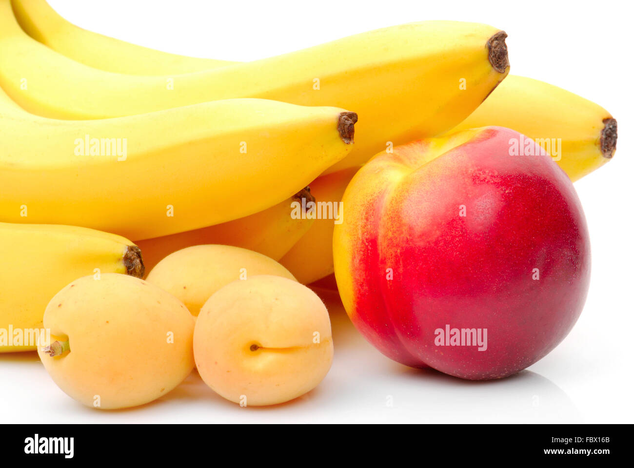 red and yellow background of fresh fruits Stock Photo - Alamy