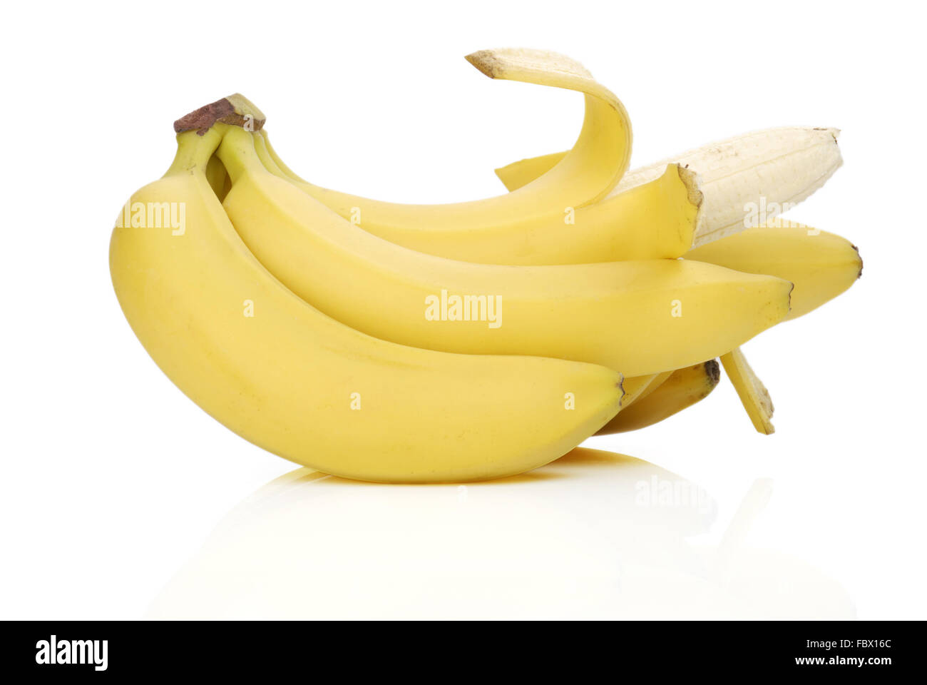 Raw bananas bunch on Cut Out Stock Images & Pictures - Alamy