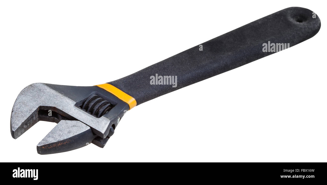 black steel shifting adjustable key isolated on white background Stock ...